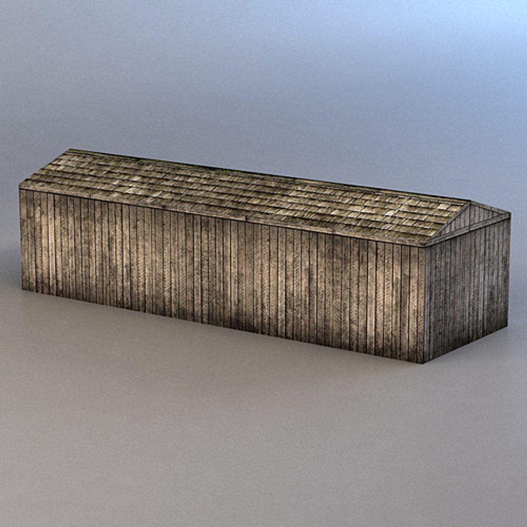 Wood Barn 3d Obj