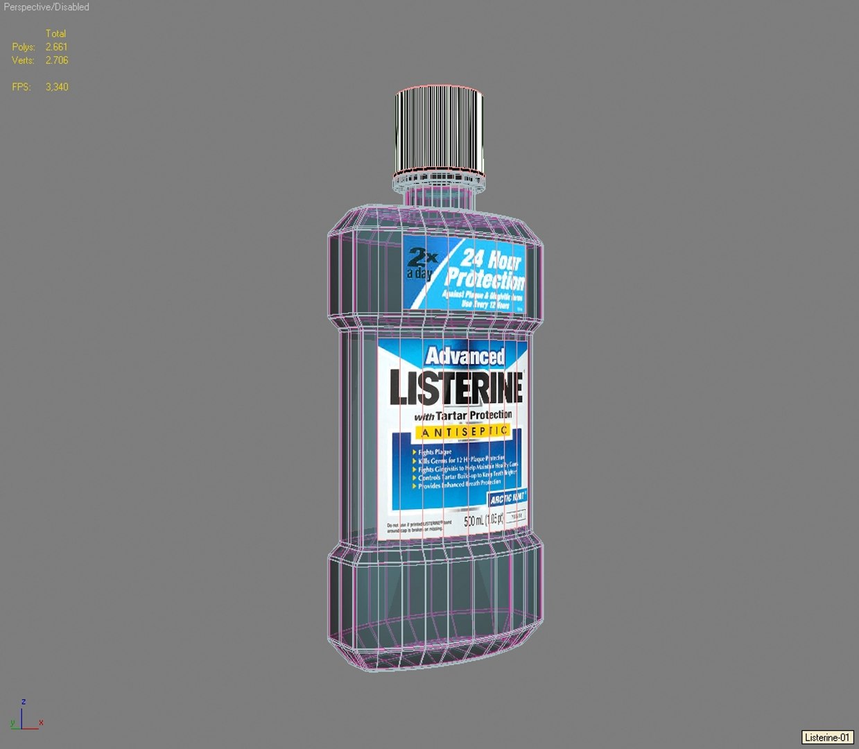 max listerine bottle