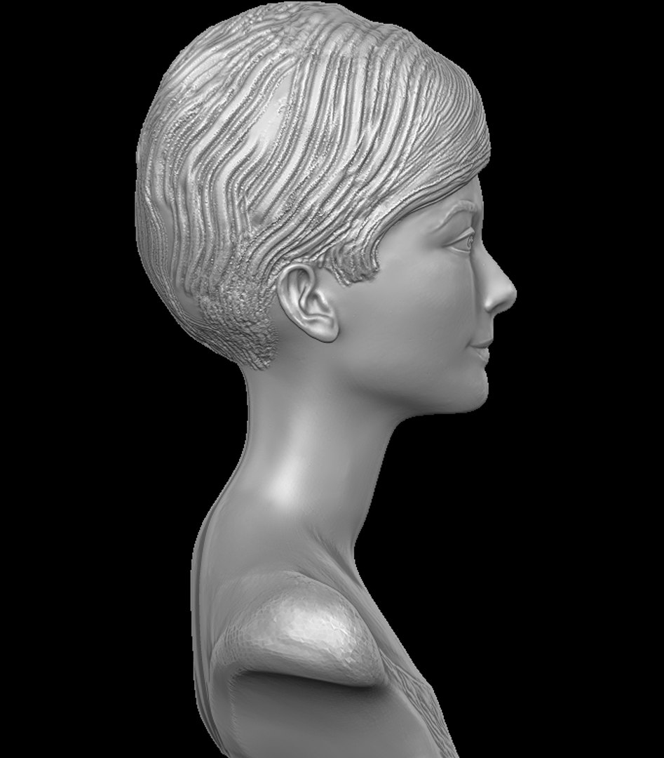 Audrey Hepburn Bust Model - TurboSquid 1273016