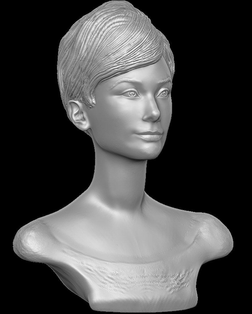 Audrey Hepburn Bust Model - TurboSquid 1273016