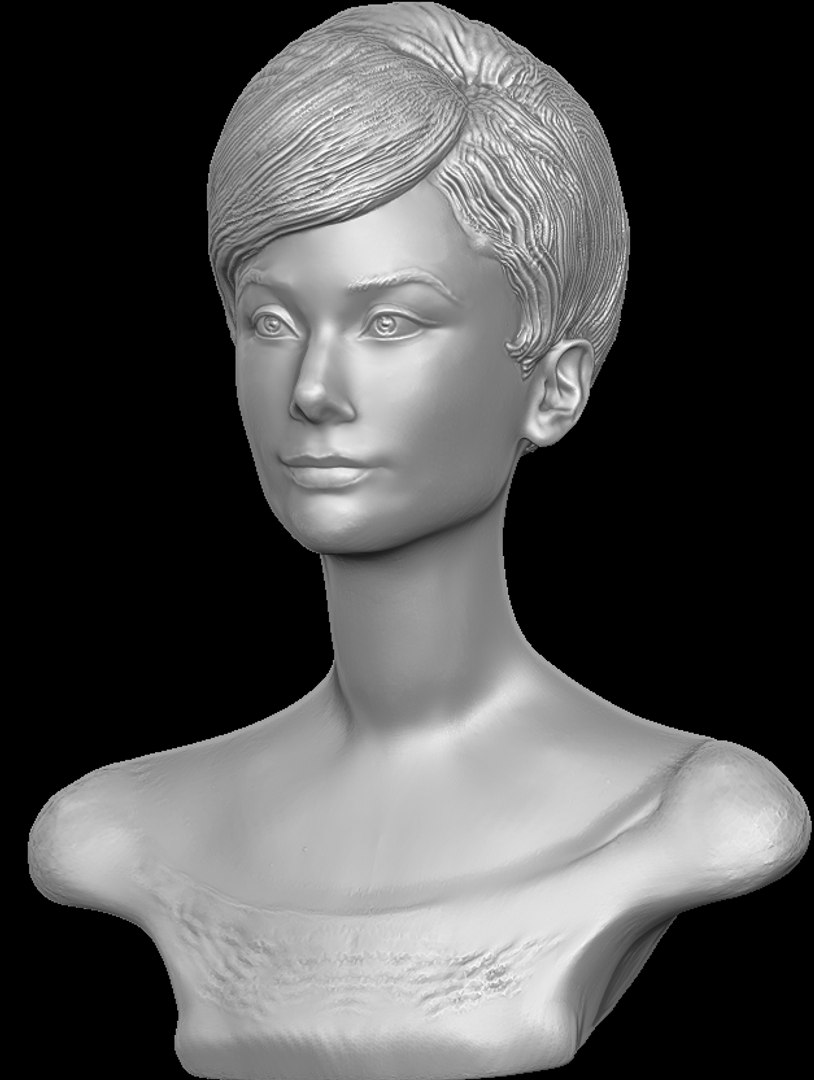 Audrey Hepburn Bust Model - TurboSquid 1273016