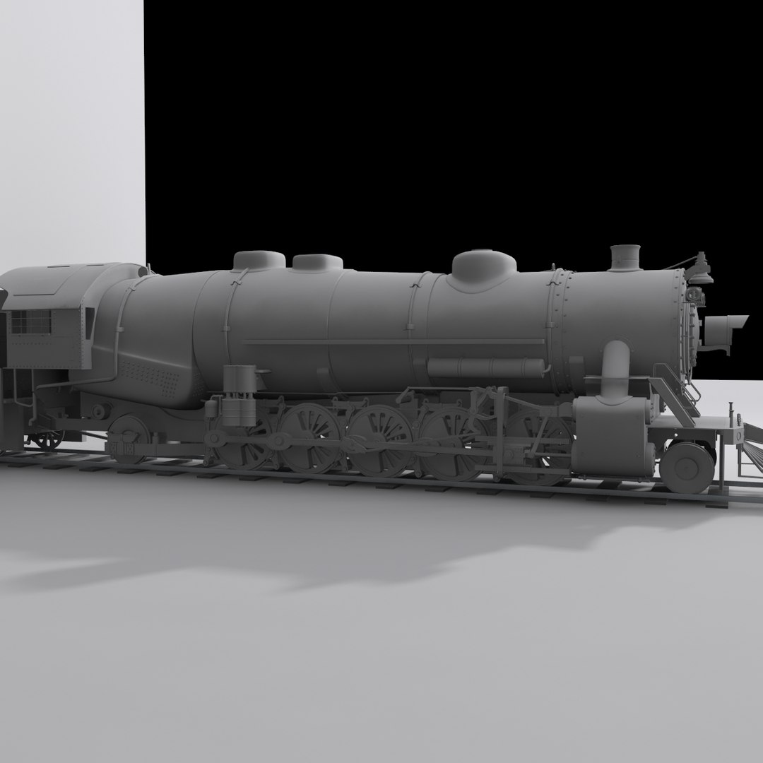 4-8-2 frisco mountain type 3d model
