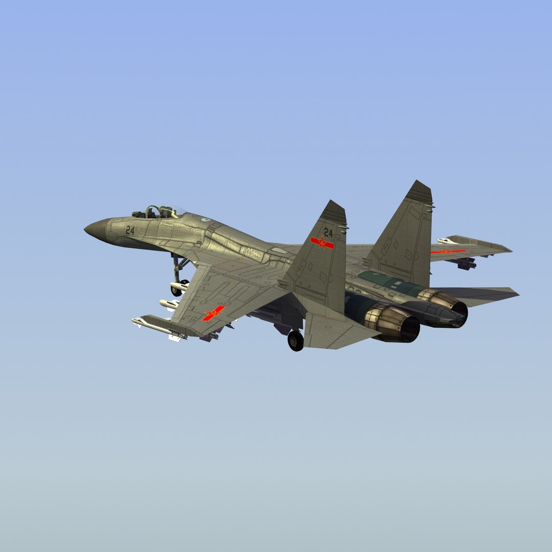 Shenyang J11a Flankerb Flanker 3d Model