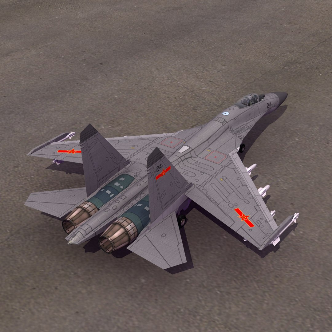 Shenyang J11a Flankerb Flanker 3d Model