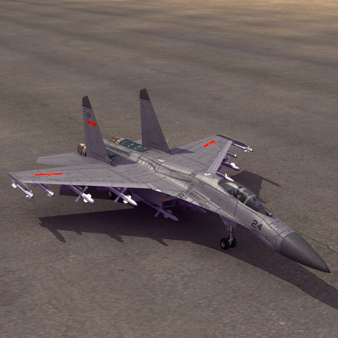Shenyang J11a Flankerb Flanker 3d Model