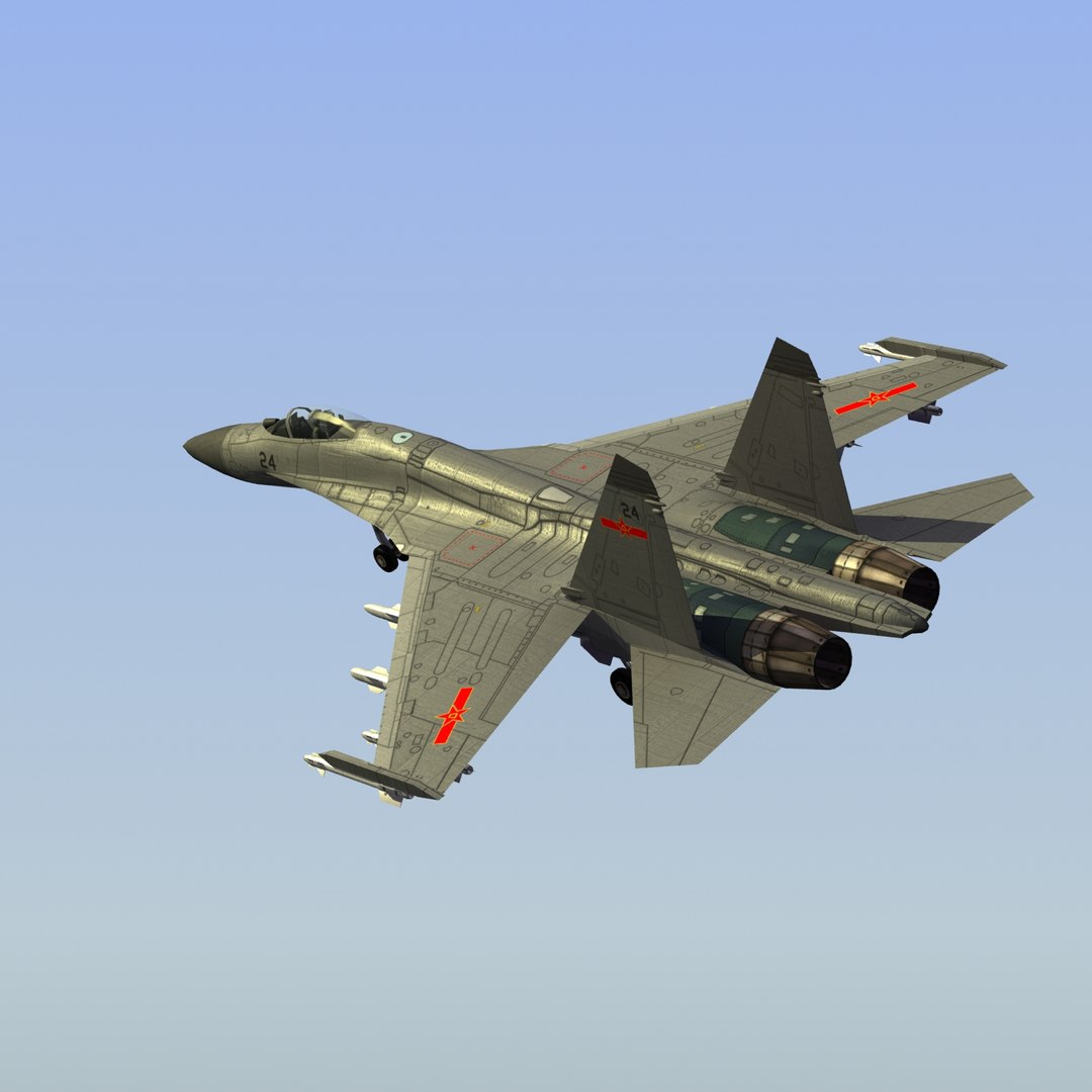 Shenyang J11a Flankerb Flanker 3d Model