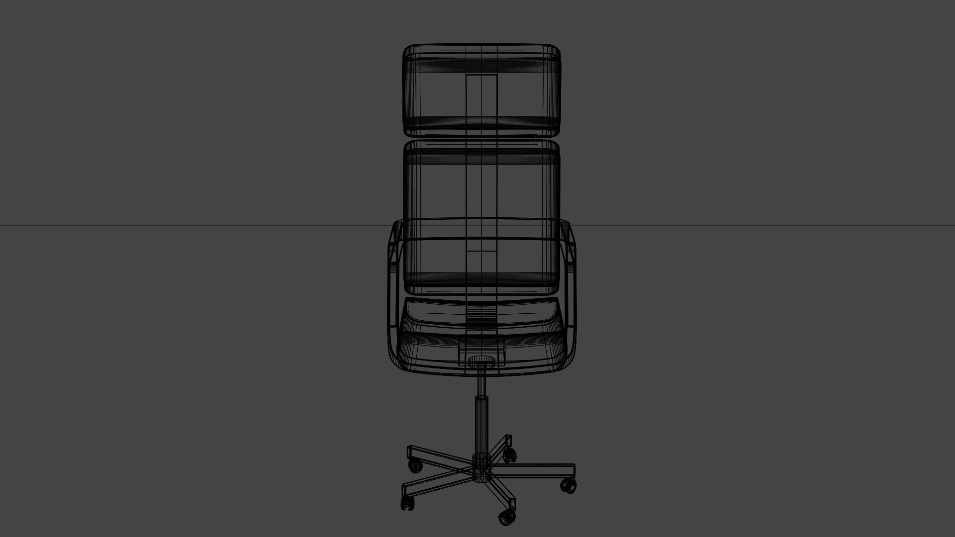 3d Steel Armchair Hitech Model