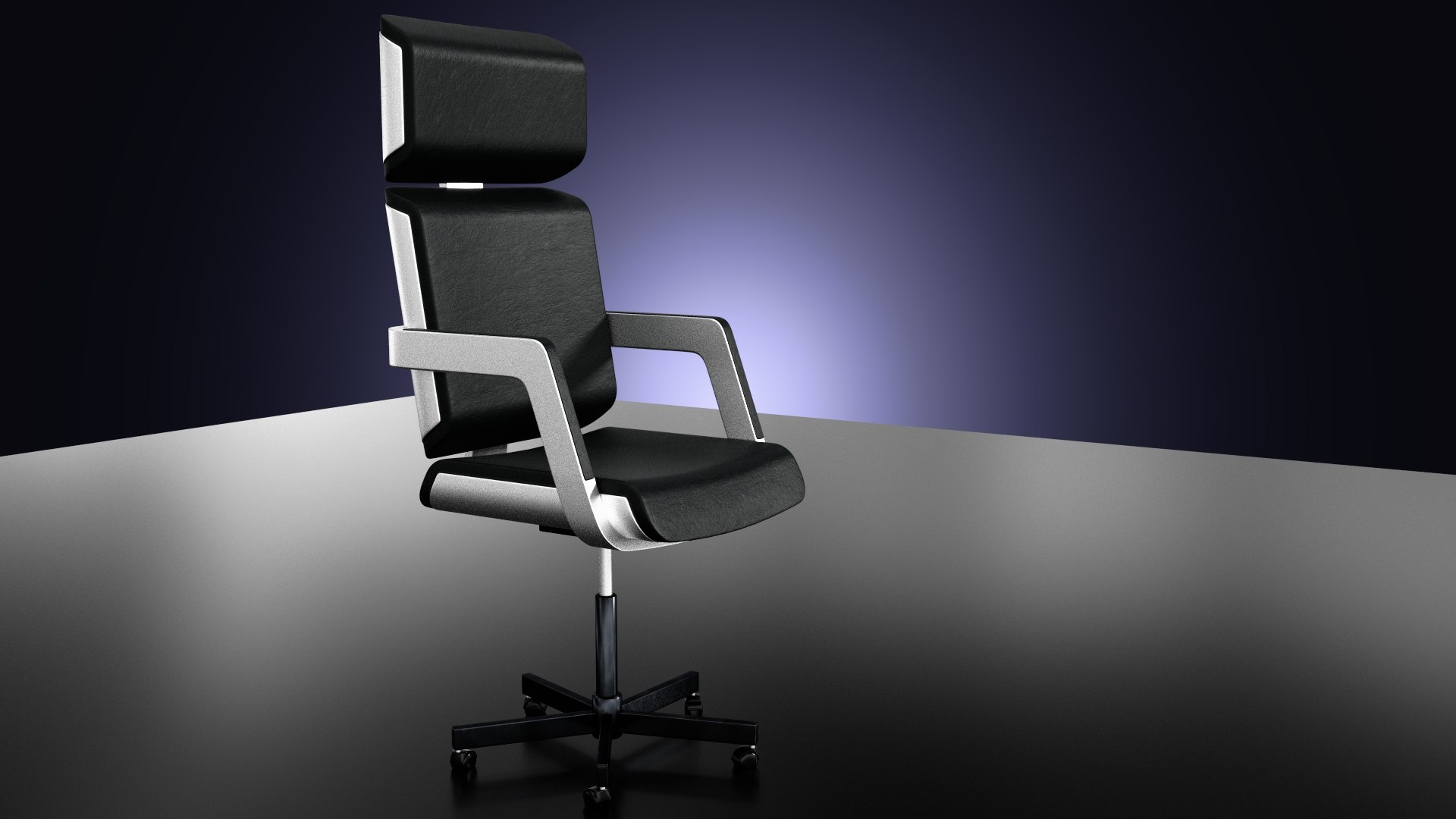 3d Steel Armchair Hitech Model
