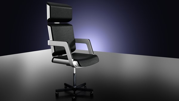 3d steel armchair hitech model