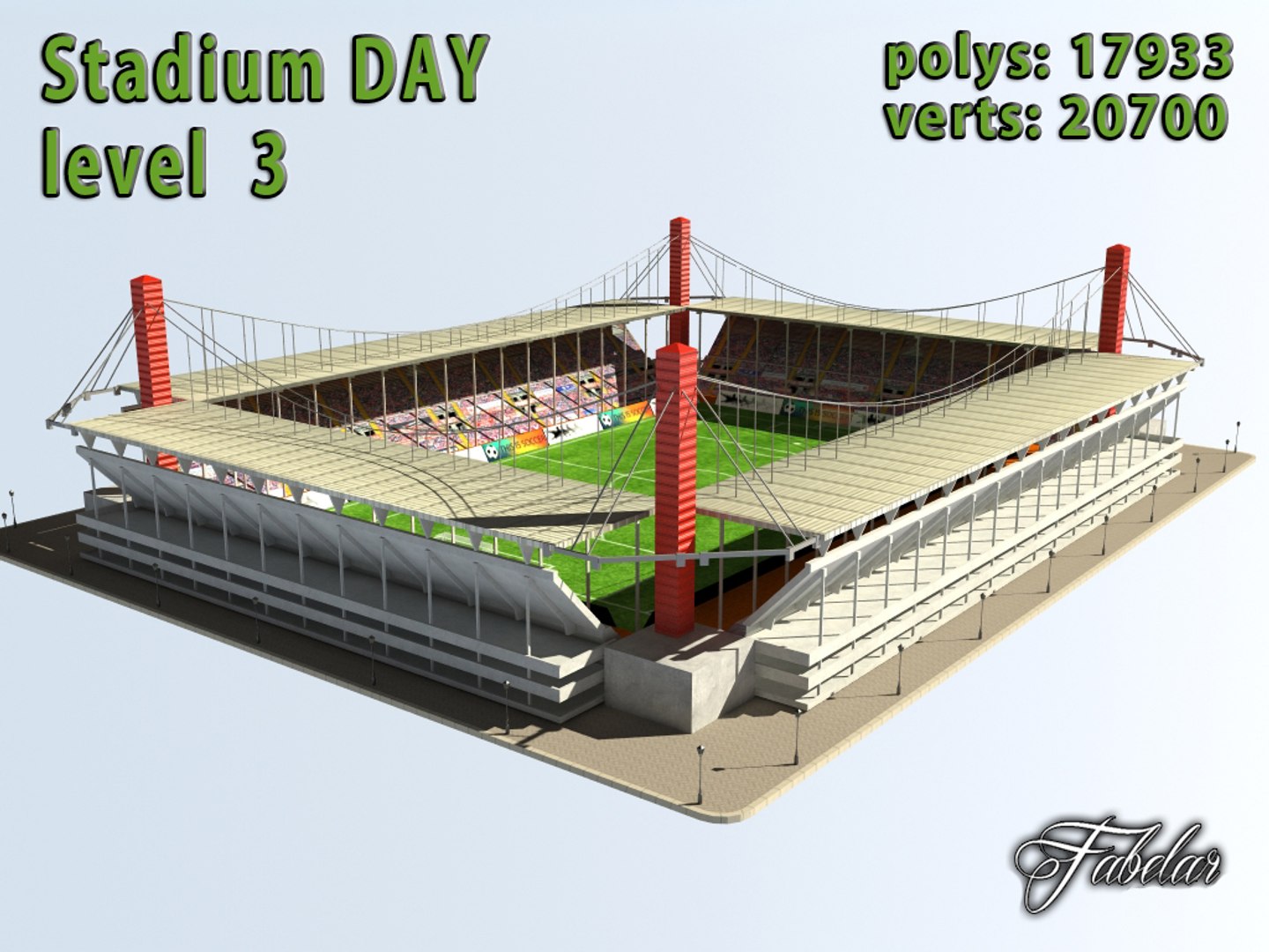 3d Model Stadium Level 3