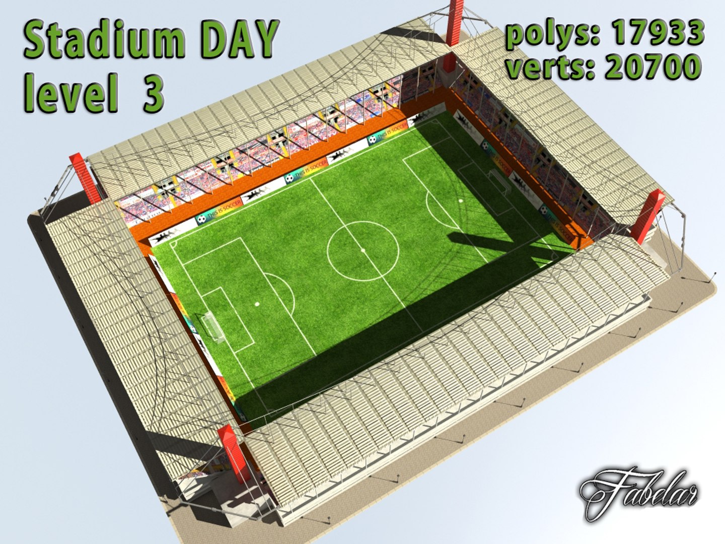 3d Model Stadium Level 3