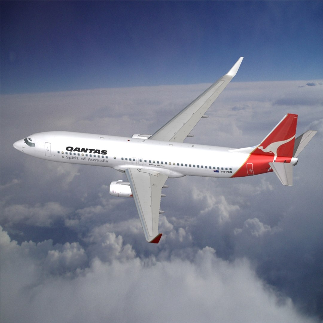 B737-800 Qantas 737 3d Dxf