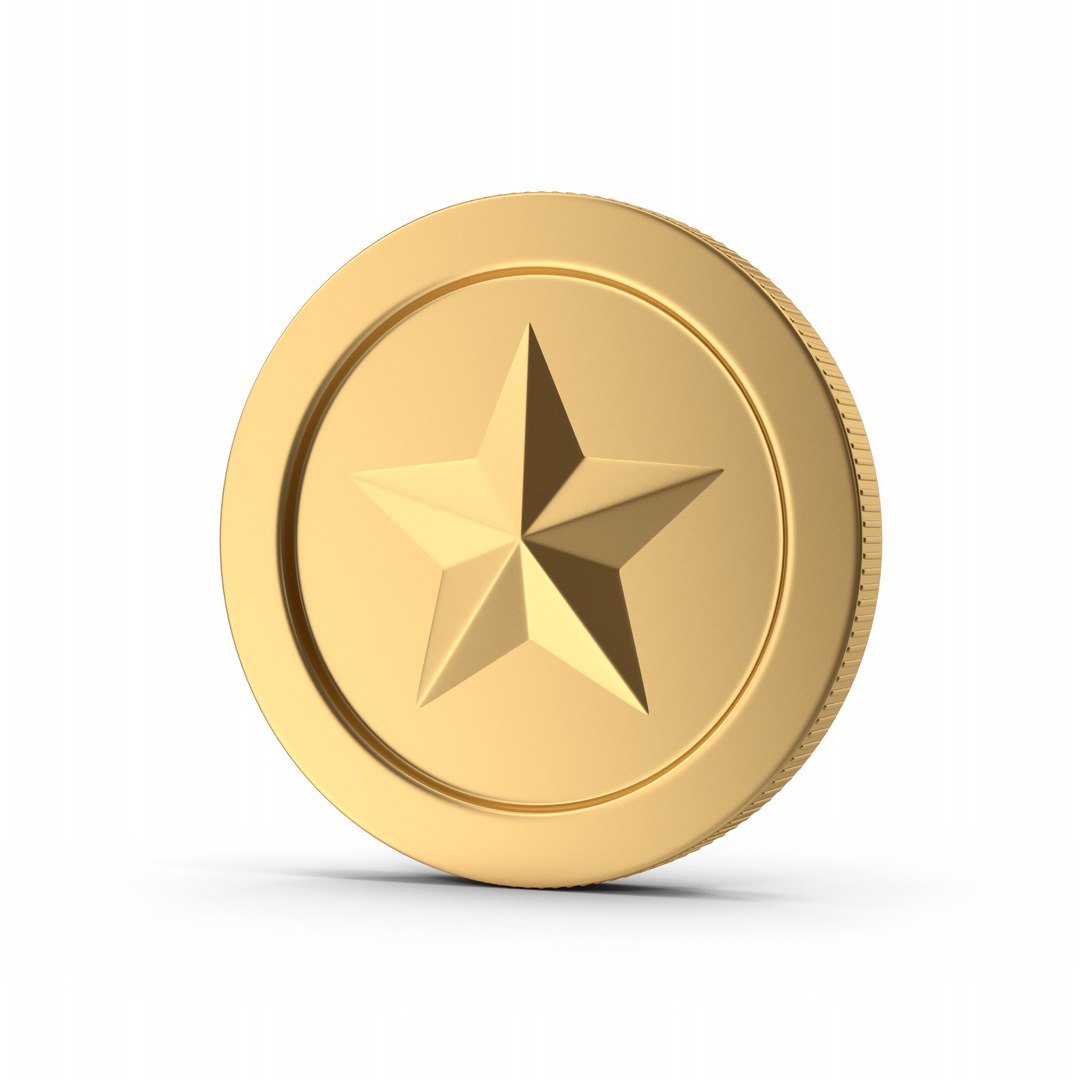 Star Coin 3D Model - TurboSquid 2169020