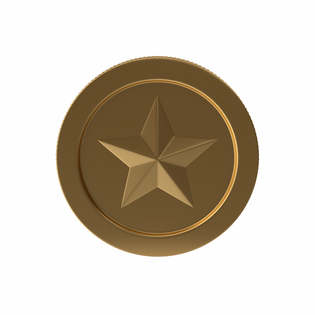 Star Coin 3D Model - TurboSquid 2169020