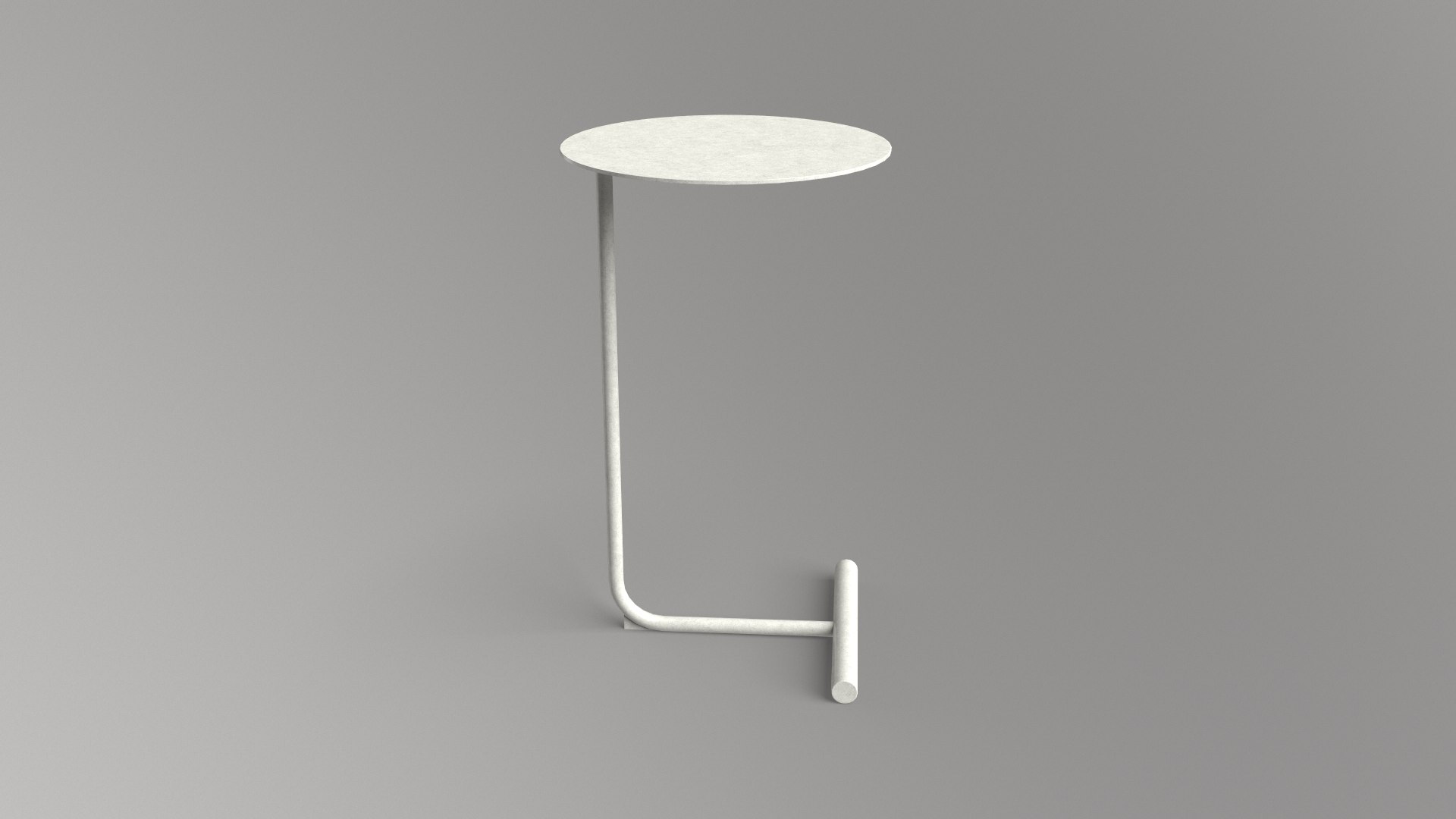 Mitzi Table Coated White Finish 3D Model - TurboSquid 1838056