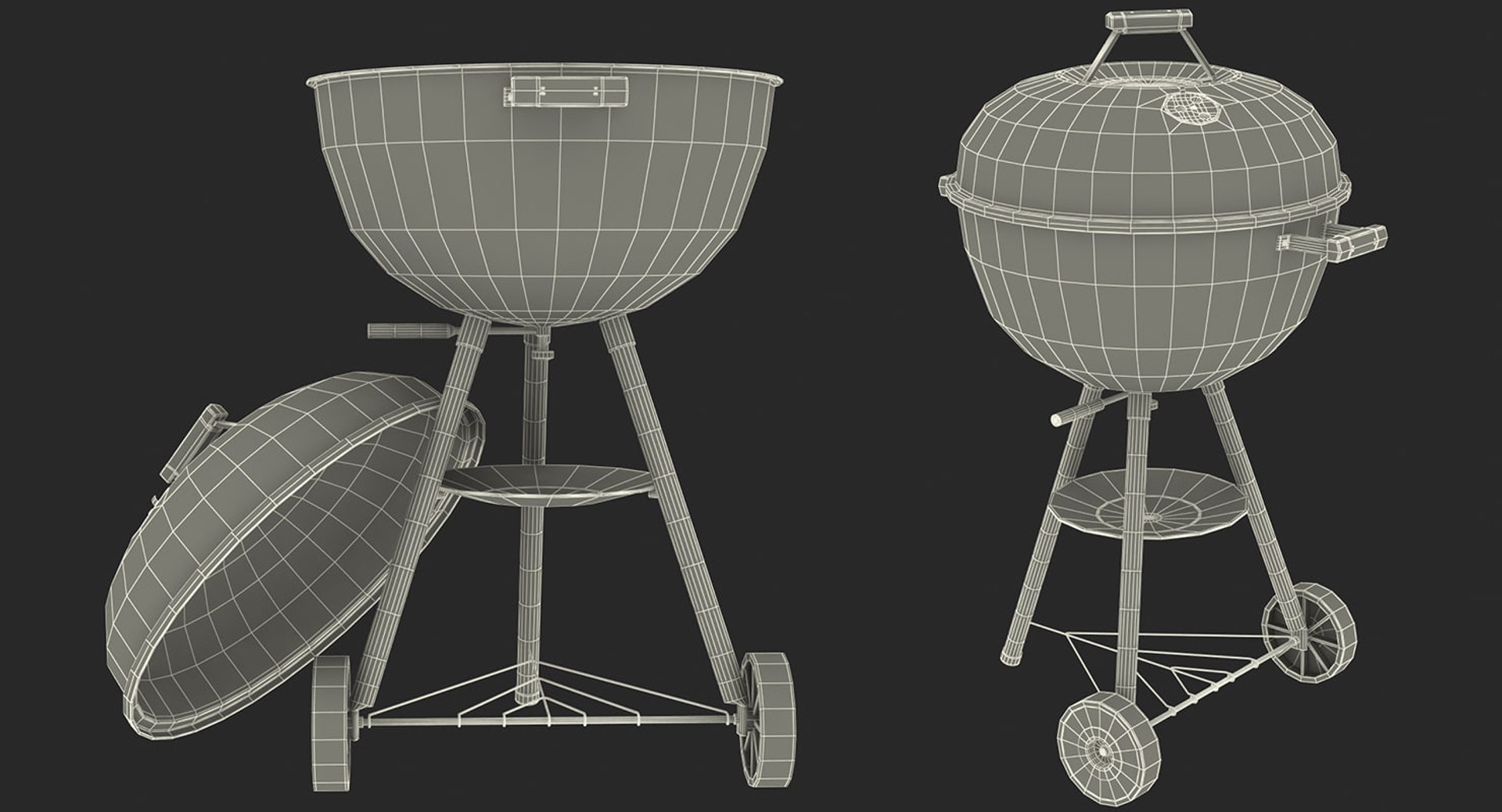 Grills 4 3D model - TurboSquid 1420453
