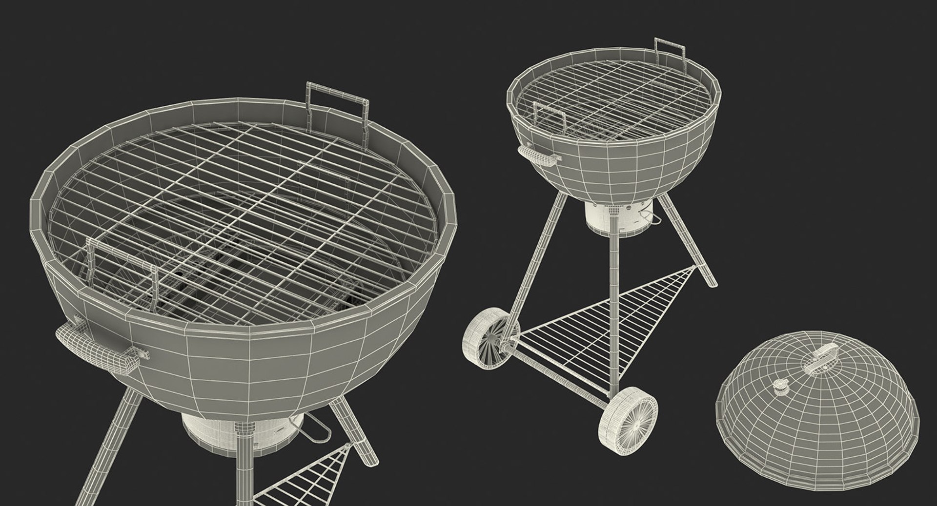 Grills 4 3D model - TurboSquid 1420453