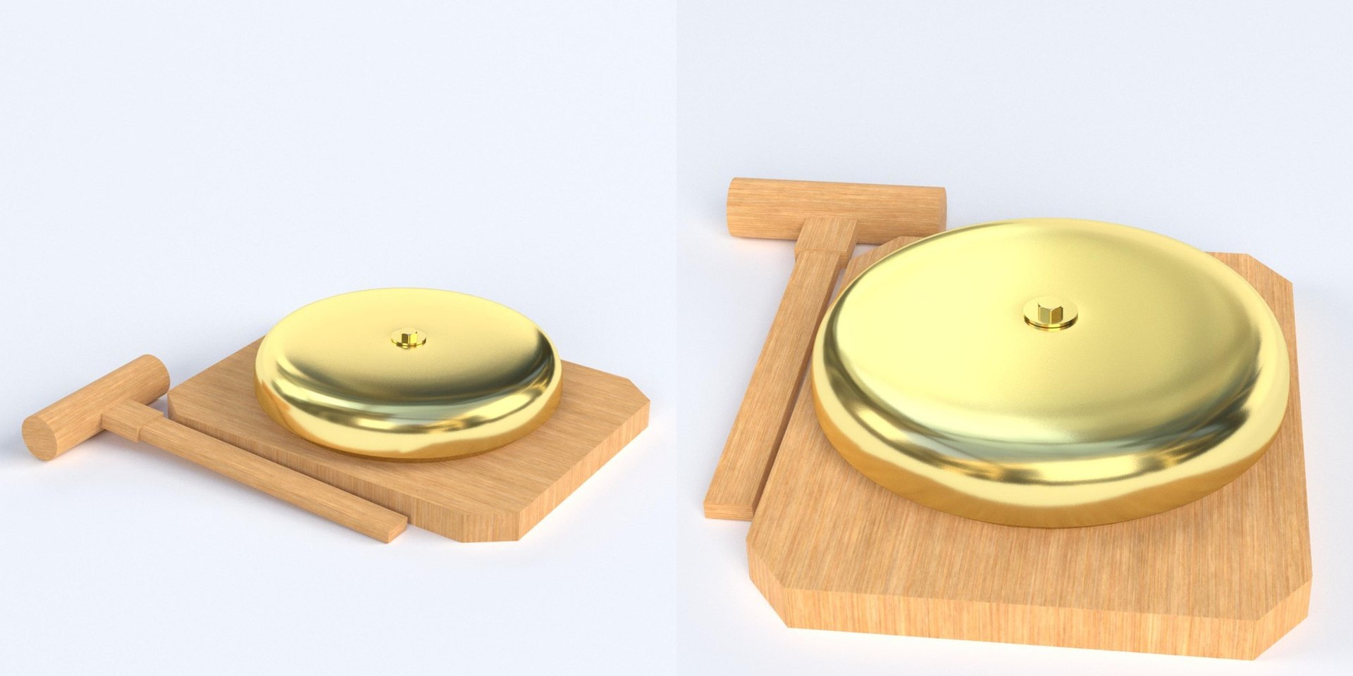 3D boxing bell 1 model - TurboSquid 1559635
