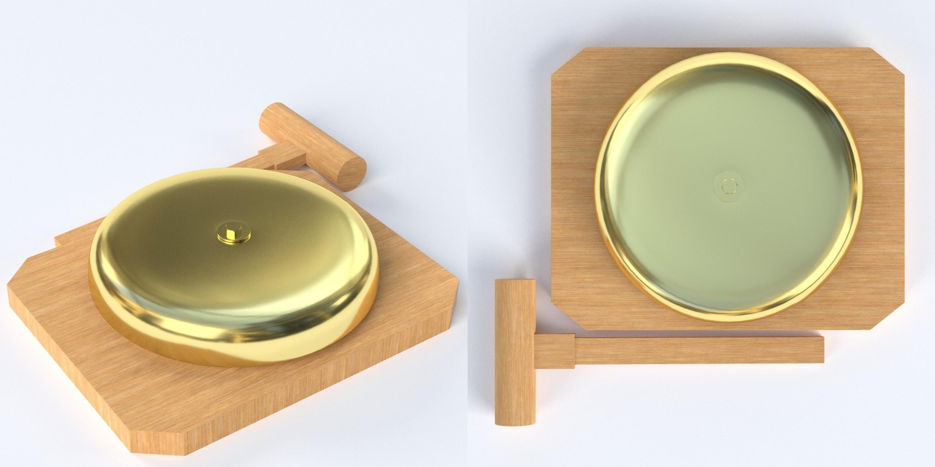 3D boxing bell 1 model - TurboSquid 1559635