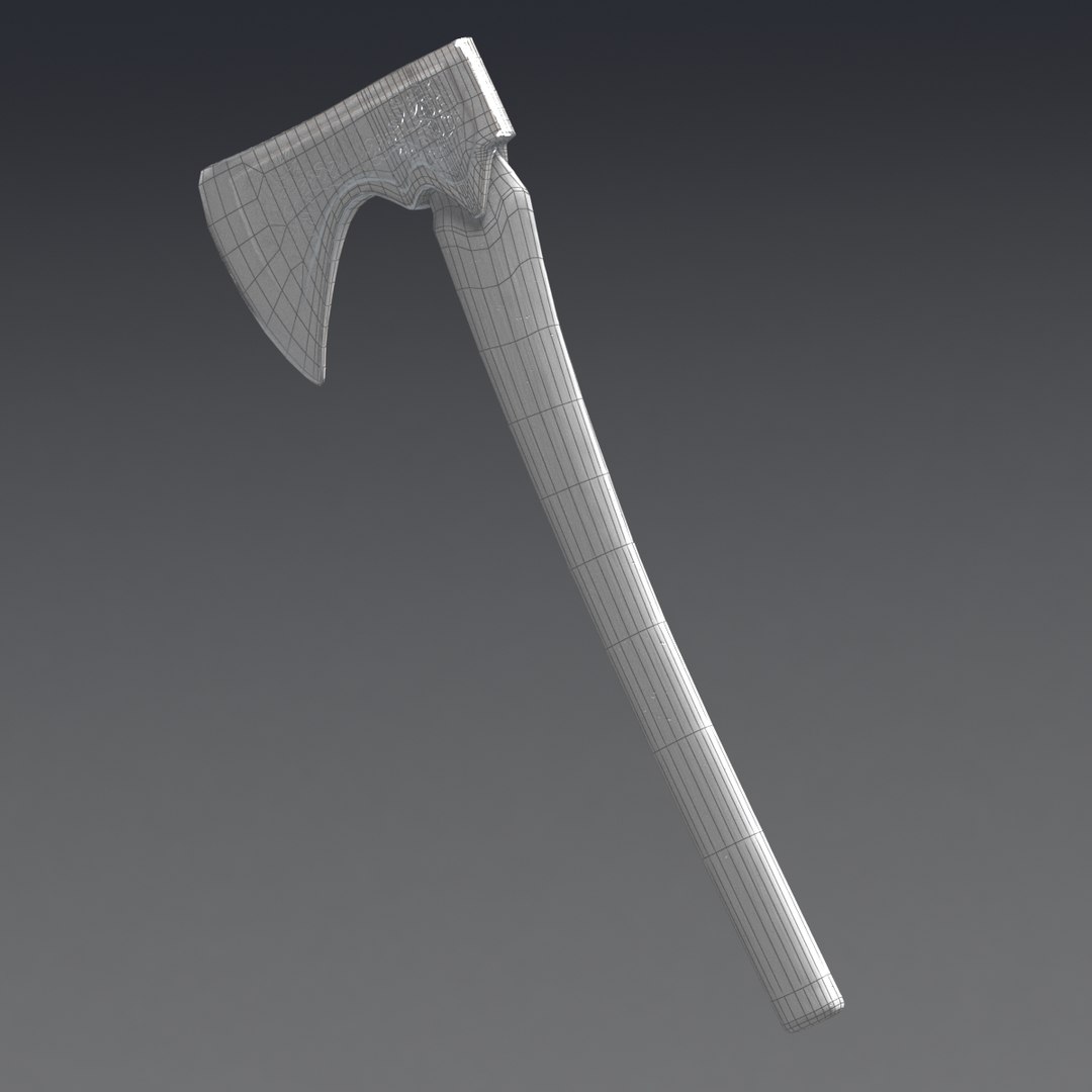 Ready Medieval Hatchet 3D Model - TurboSquid 1513771