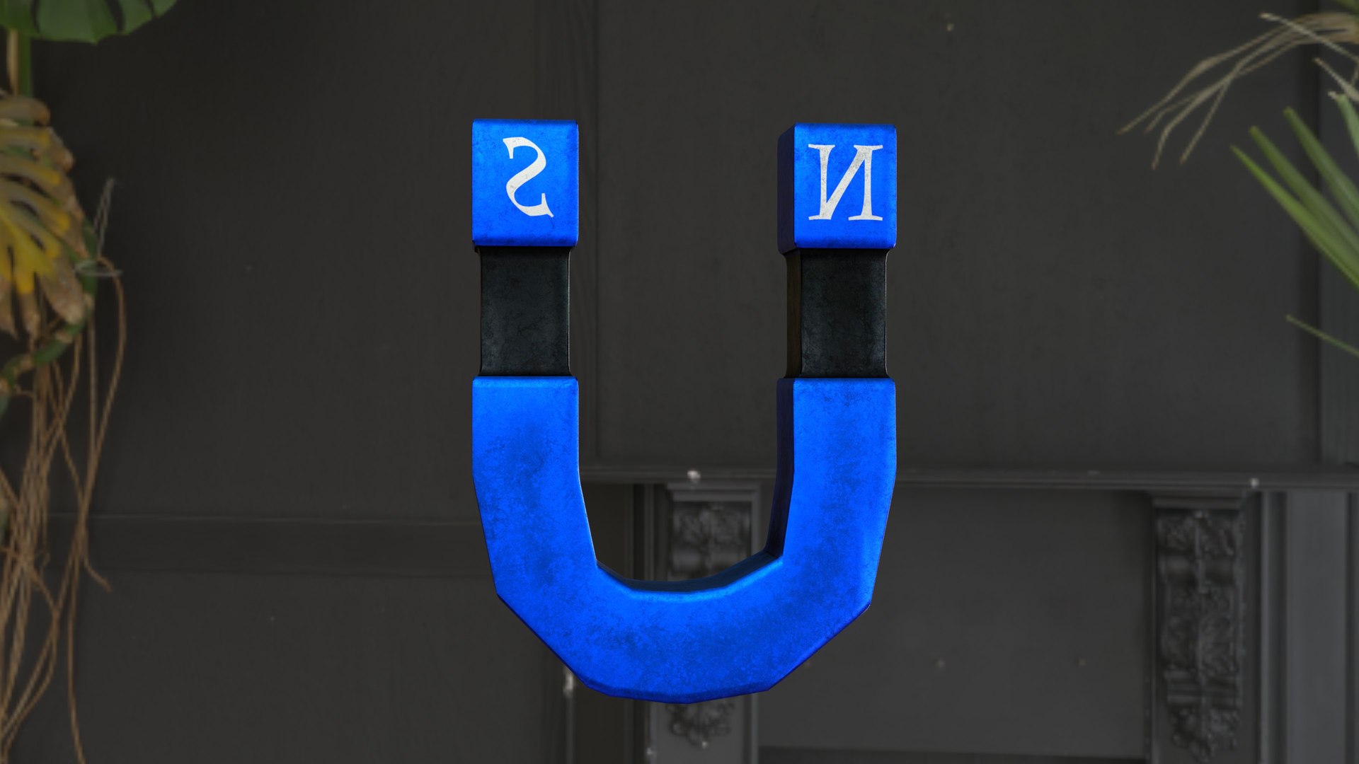 Free 3D Stylized Magnet - Blue - TurboSquid 1962102