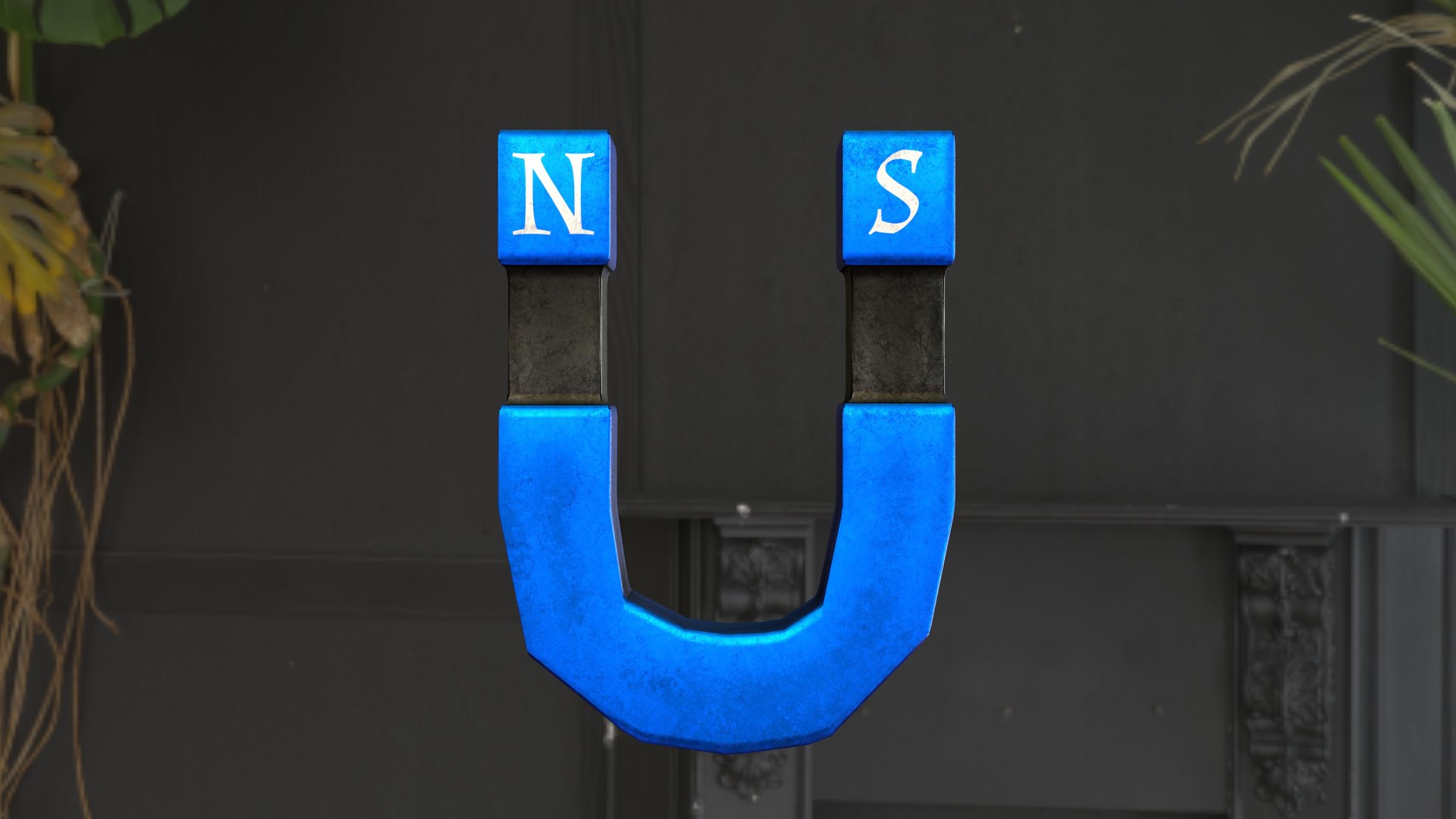 Free 3D Stylized Magnet - Blue - TurboSquid 1962102