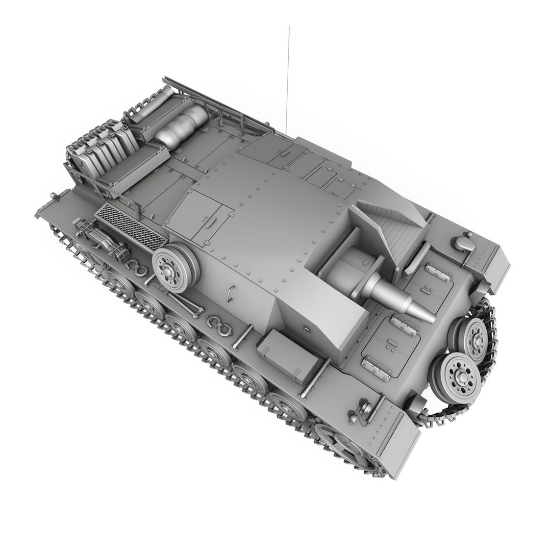 3d - iii stug panzer tank model