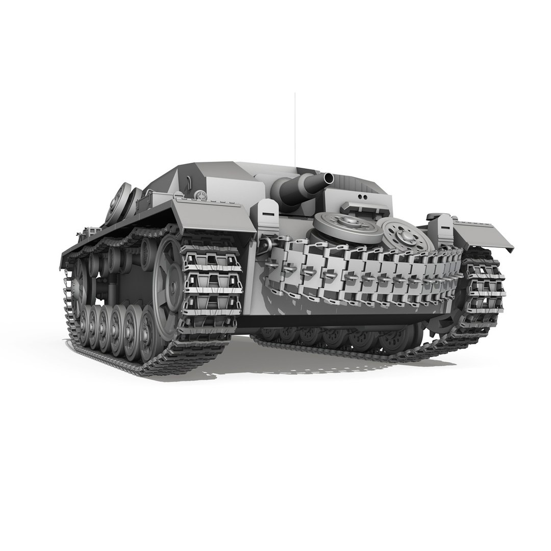 3d - iii stug panzer tank model