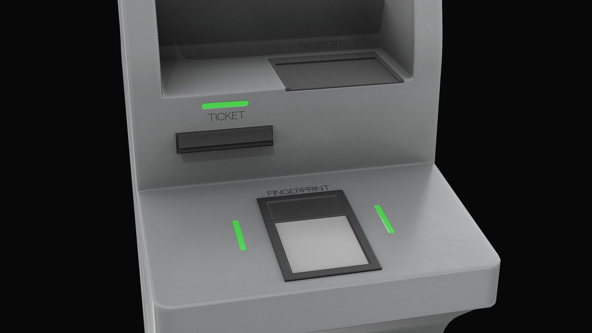 Airport Smart Self Check 3D - TurboSquid 2233038