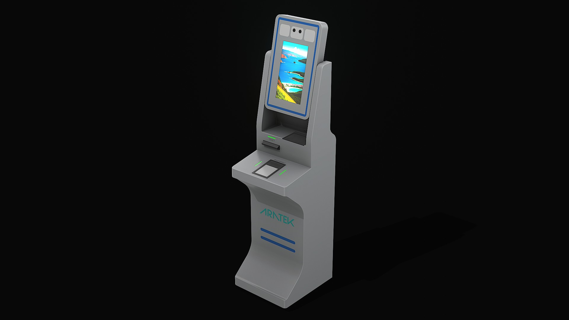 Airport Smart Self Check 3D - TurboSquid 2233038
