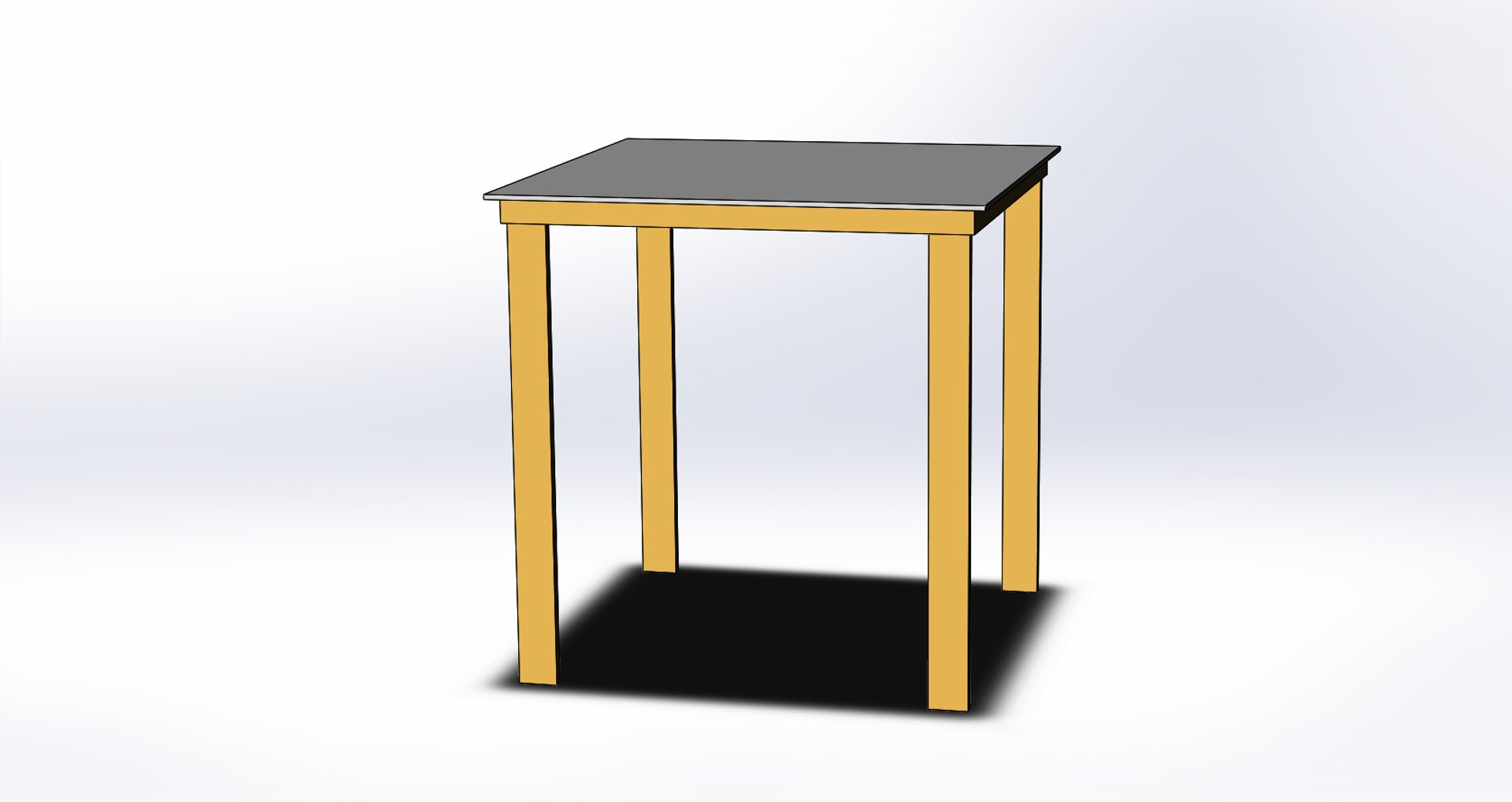 Table solidworks 3D - TurboSquid 1227529