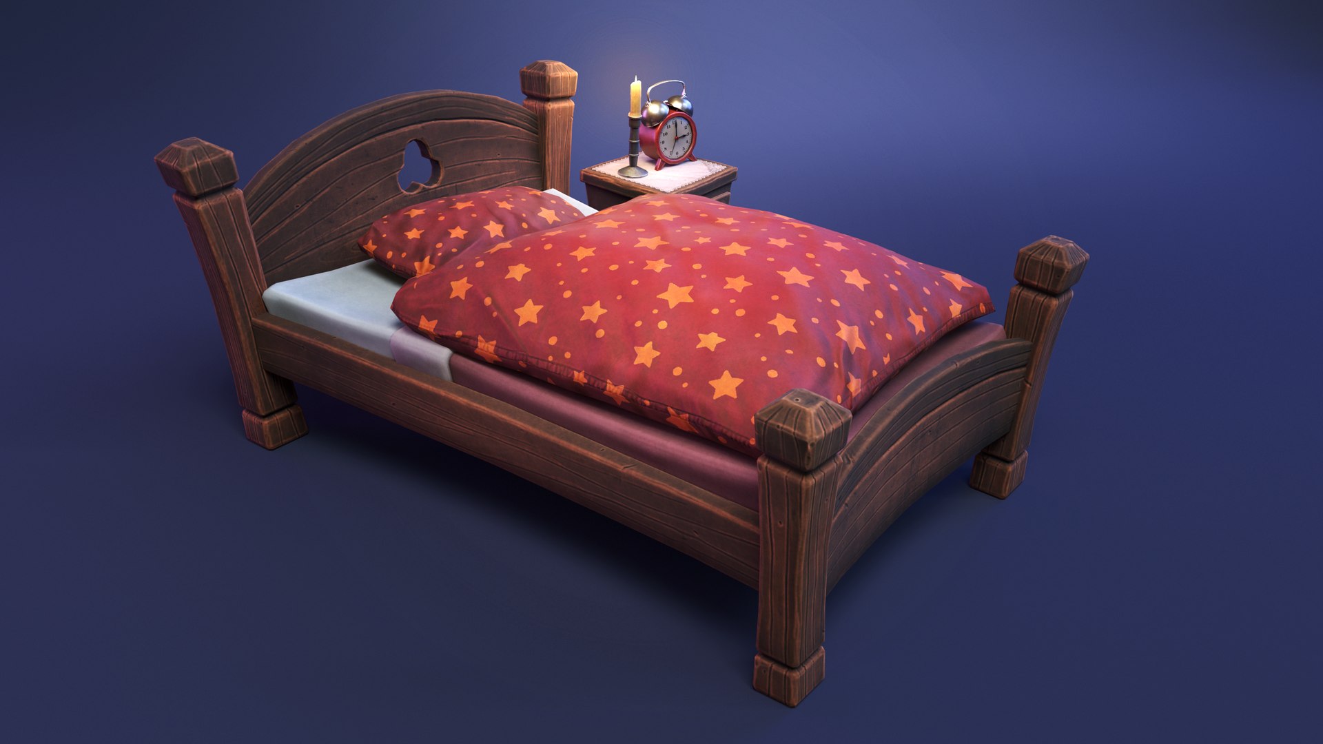 Stylized Bed 3D - TurboSquid 1924758