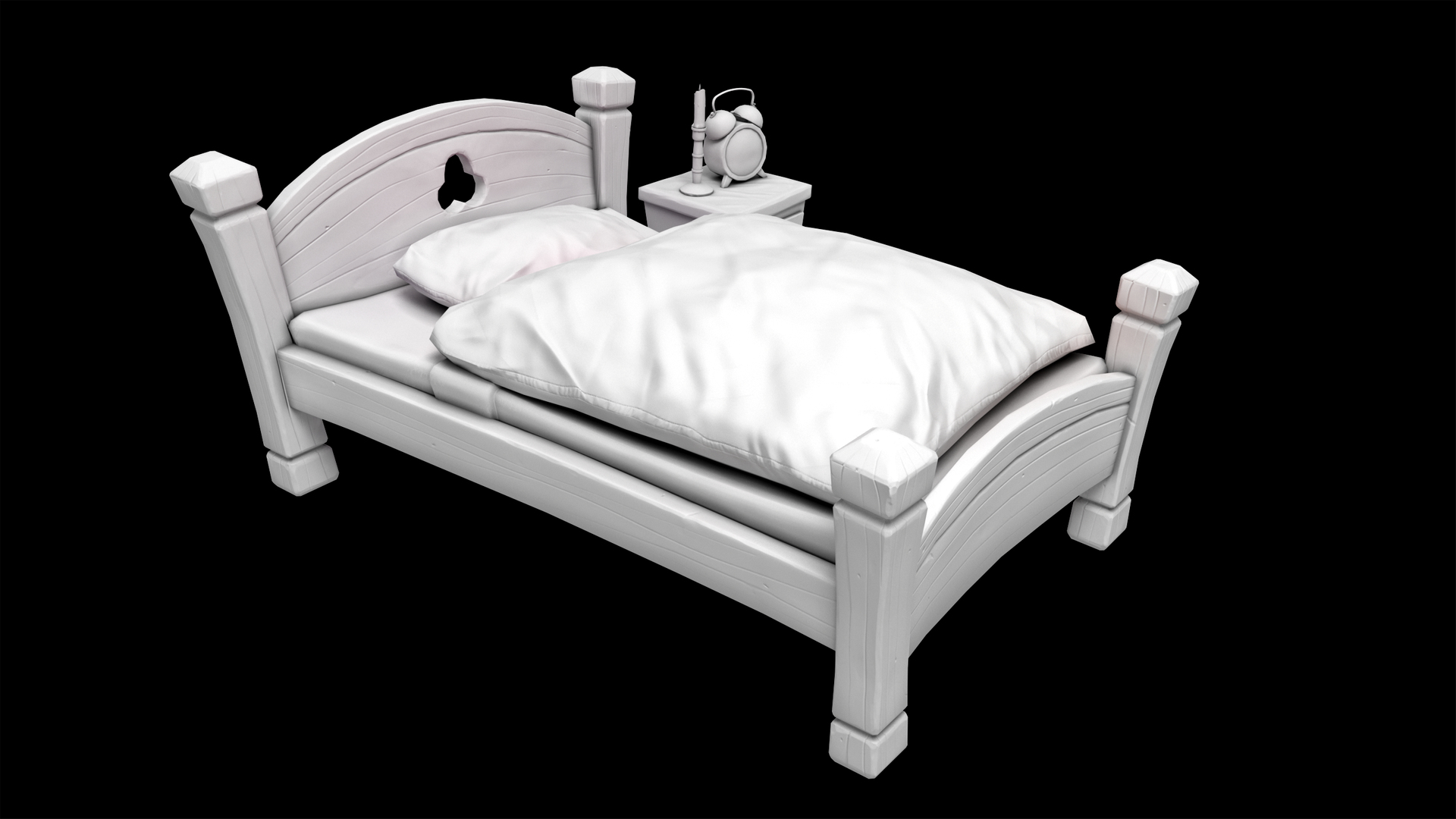 Stylized Bed 3D - TurboSquid 1924758