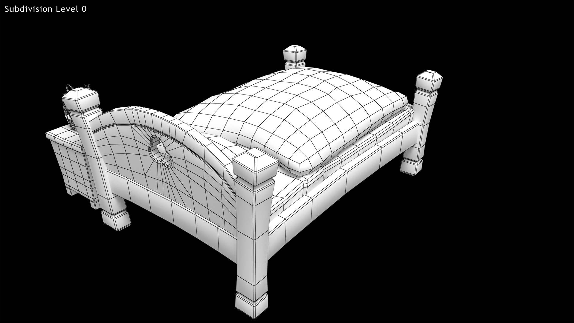 Stylized Bed 3D - TurboSquid 1924758
