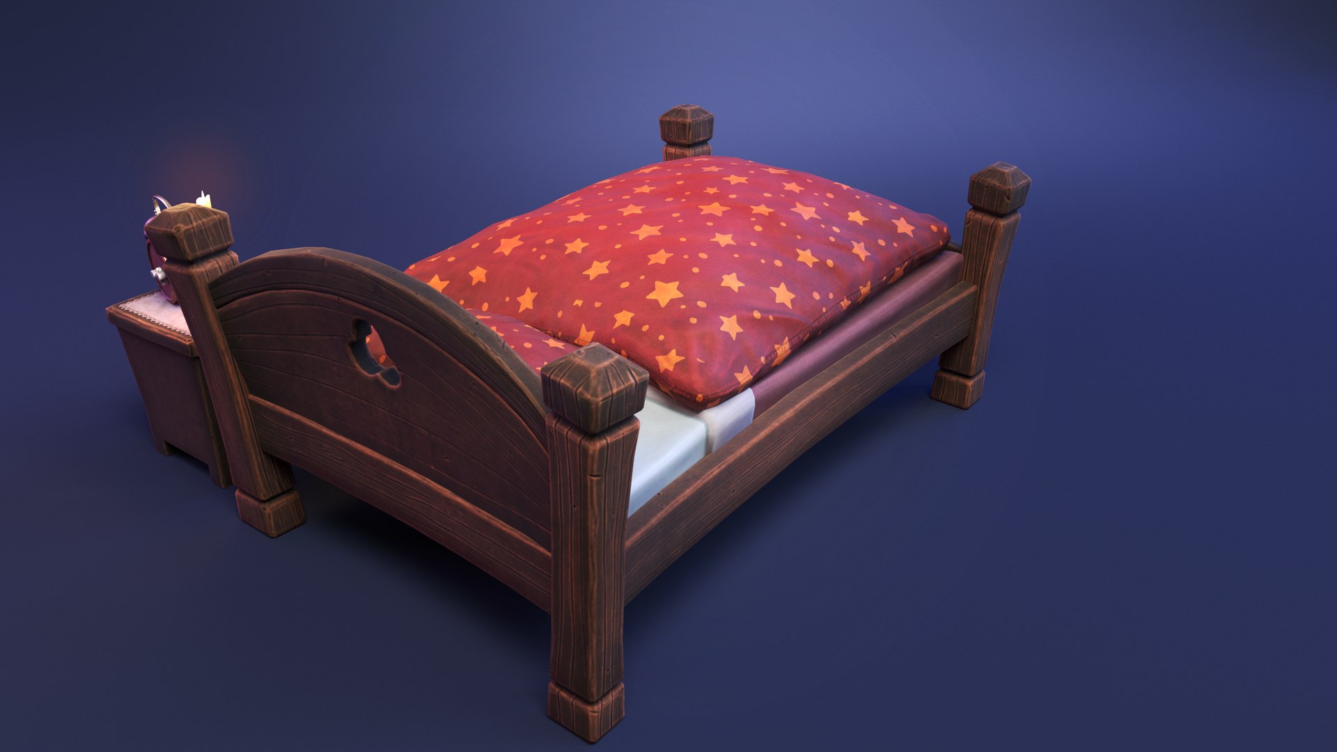 Stylized Bed 3D - TurboSquid 1924758