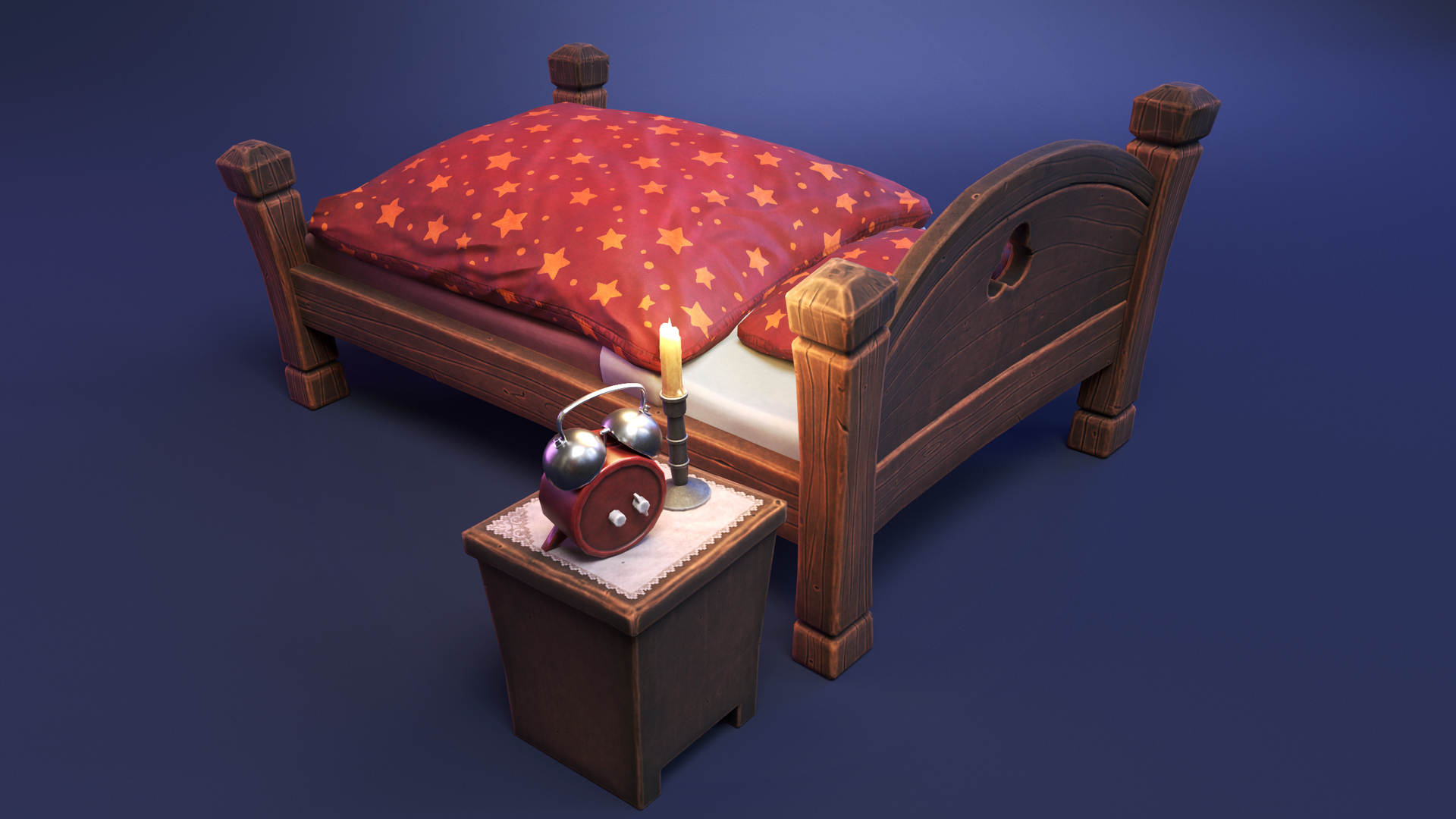 Stylized Bed 3D - TurboSquid 1924758