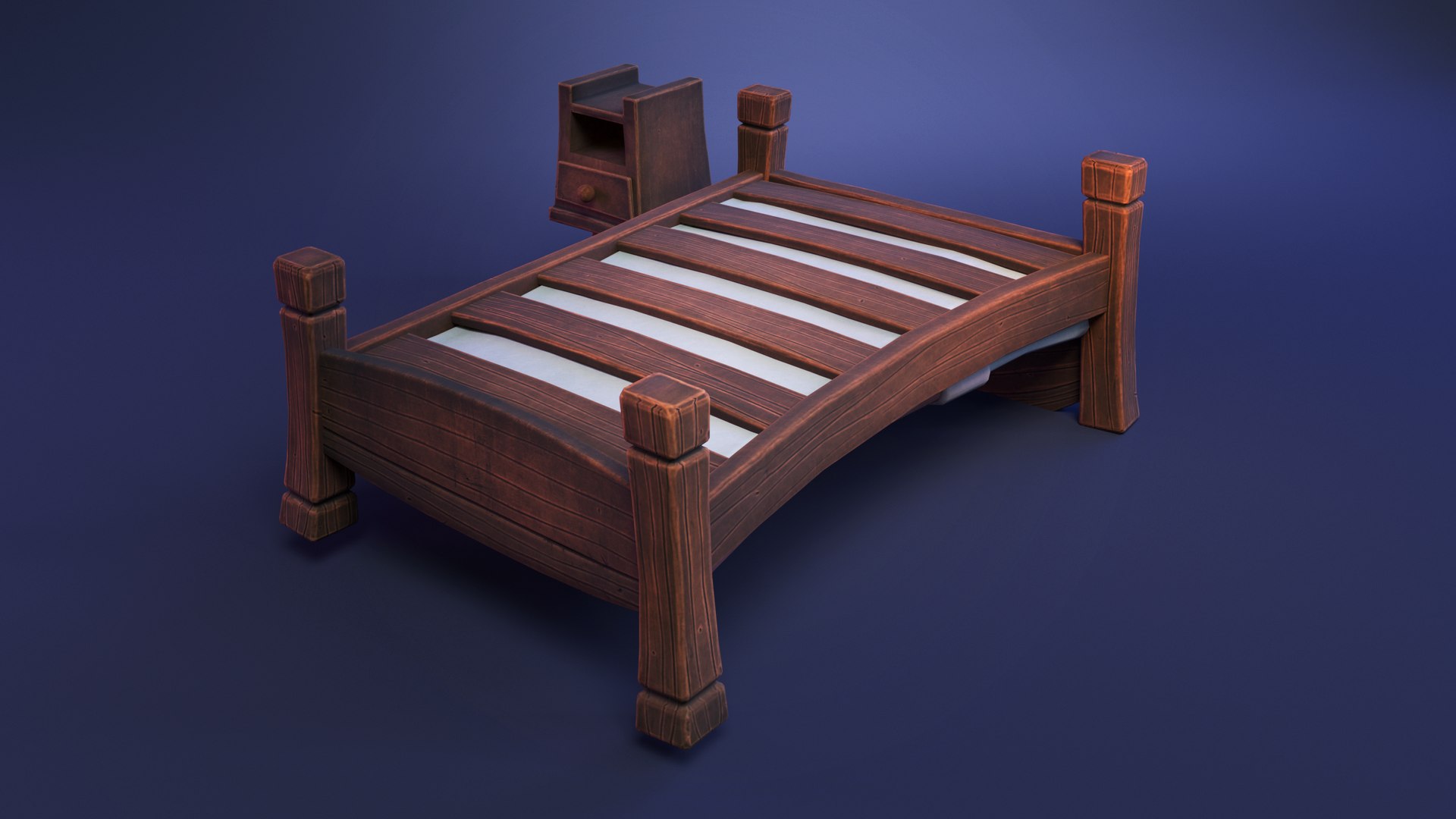 Stylized Bed 3D - TurboSquid 1924758