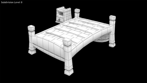 Stylized Bed 3D - TurboSquid 1924758