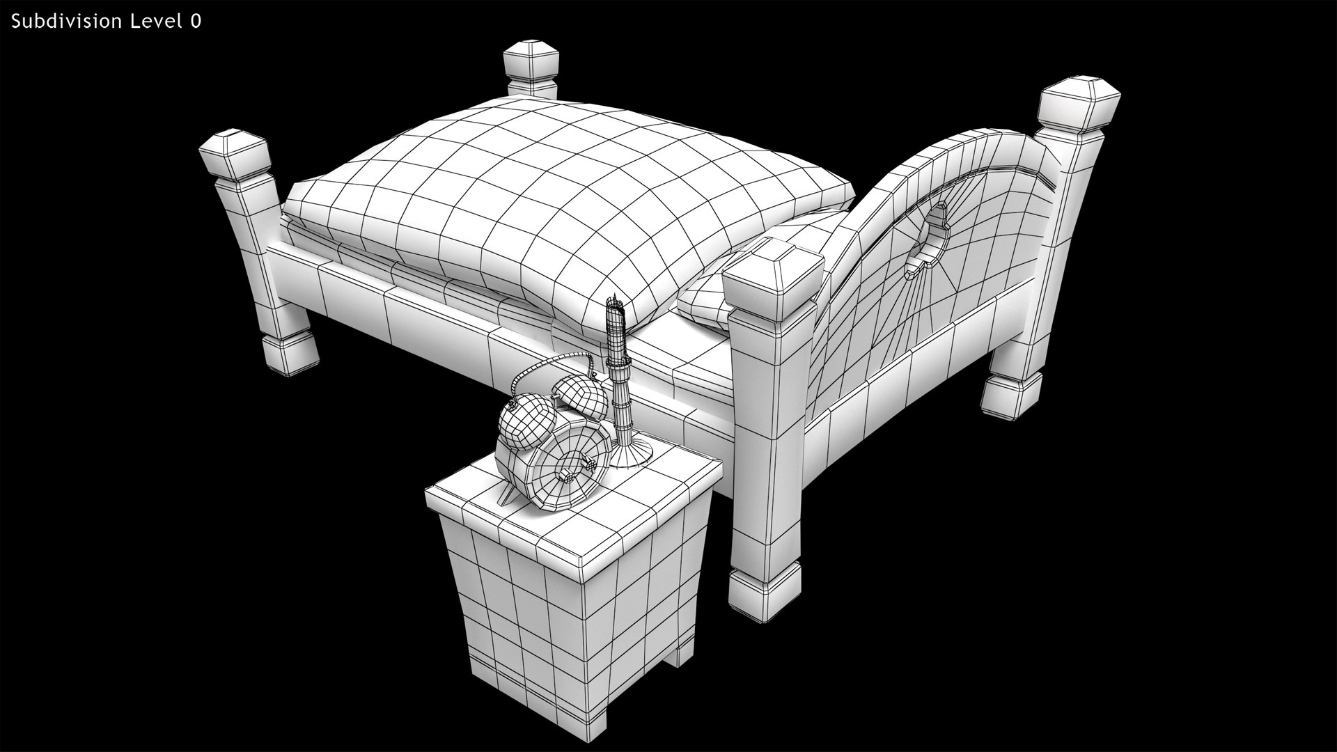 Stylized Bed 3D - TurboSquid 1924758