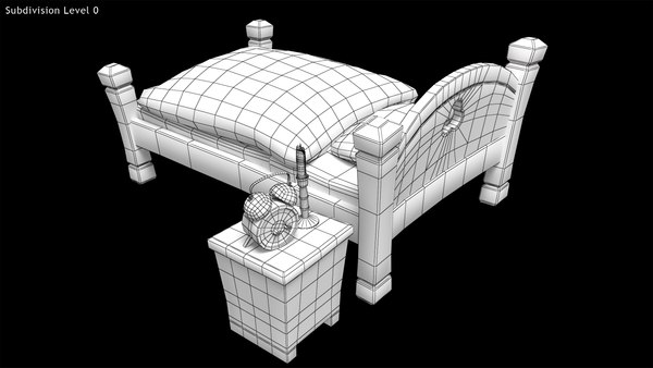 Stylized Bed 3D - TurboSquid 1924758