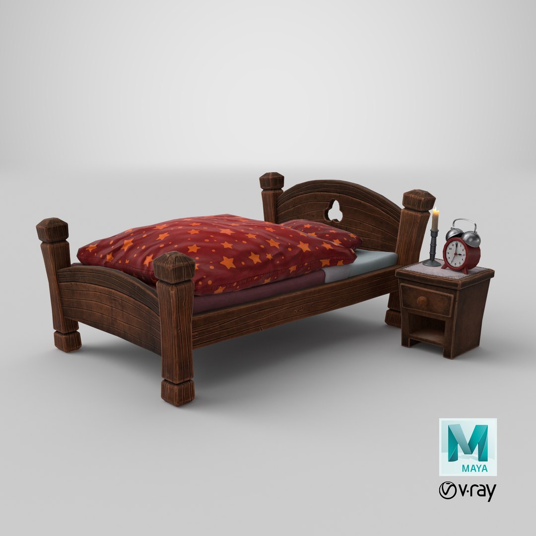 Stylized Bed 3D - TurboSquid 1924758