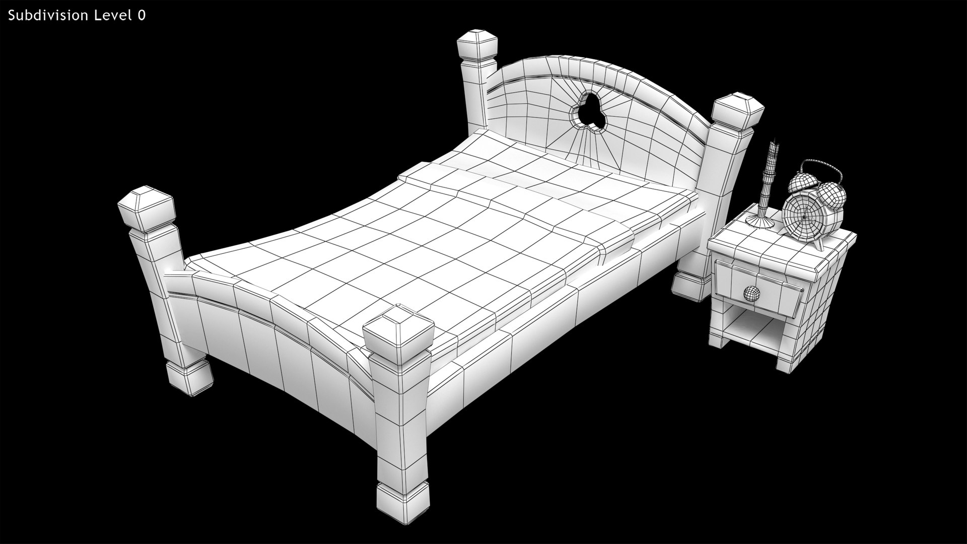 Stylized Bed 3D - TurboSquid 1924758
