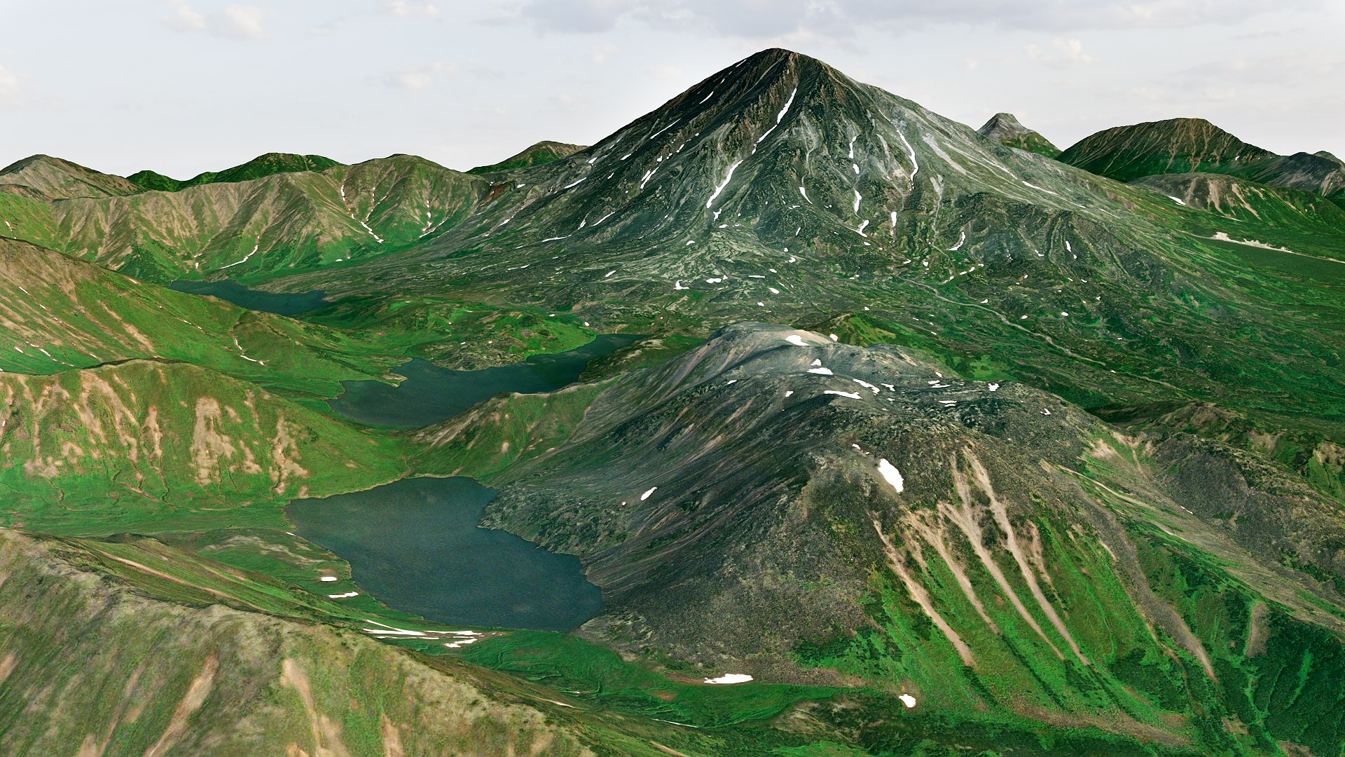 3D Bakening Volcano Kamchatka Peninsula Russia Model - TurboSquid 2082296