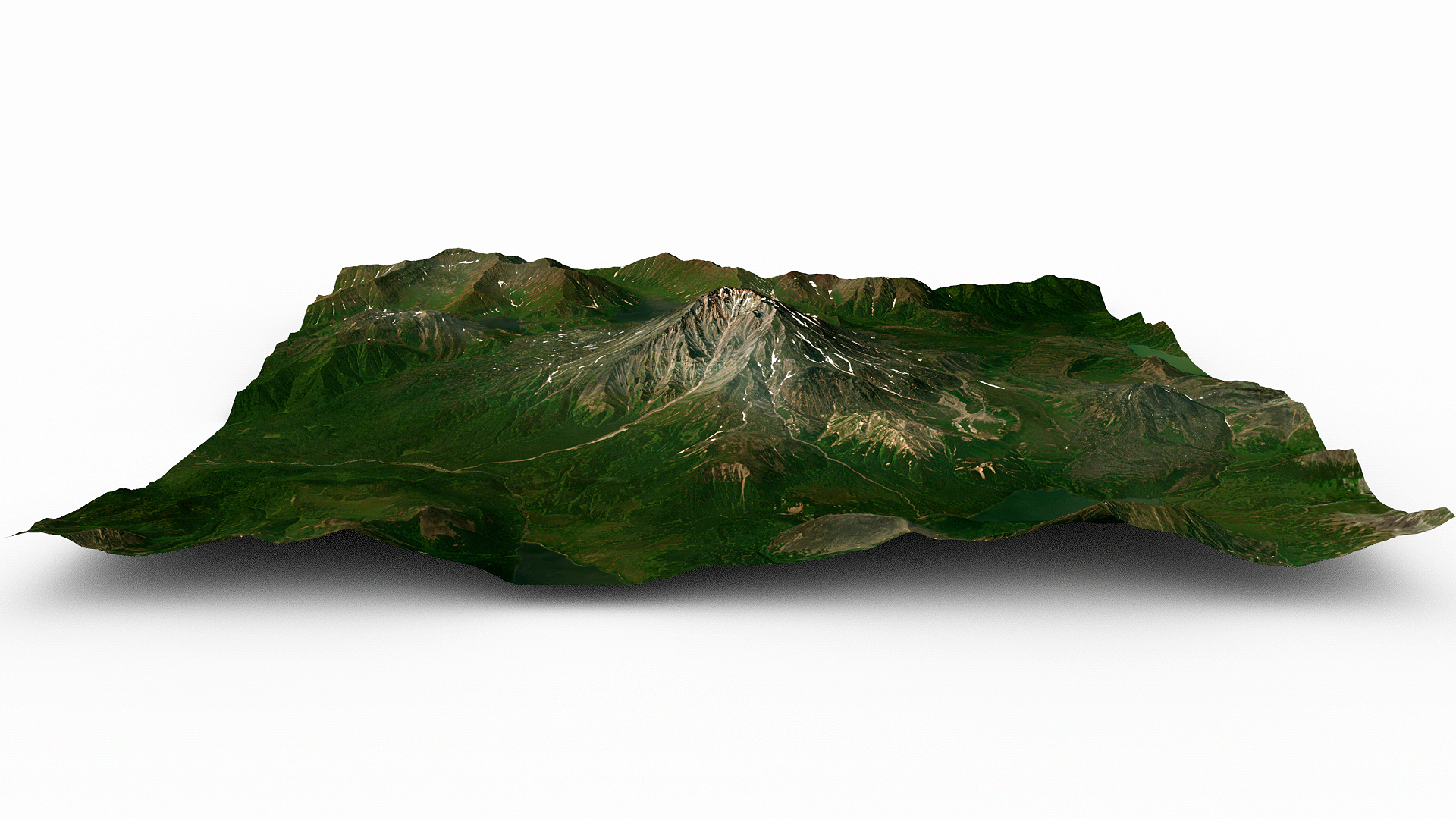 3D Bakening Volcano Kamchatka Peninsula Russia Model - TurboSquid 2082296