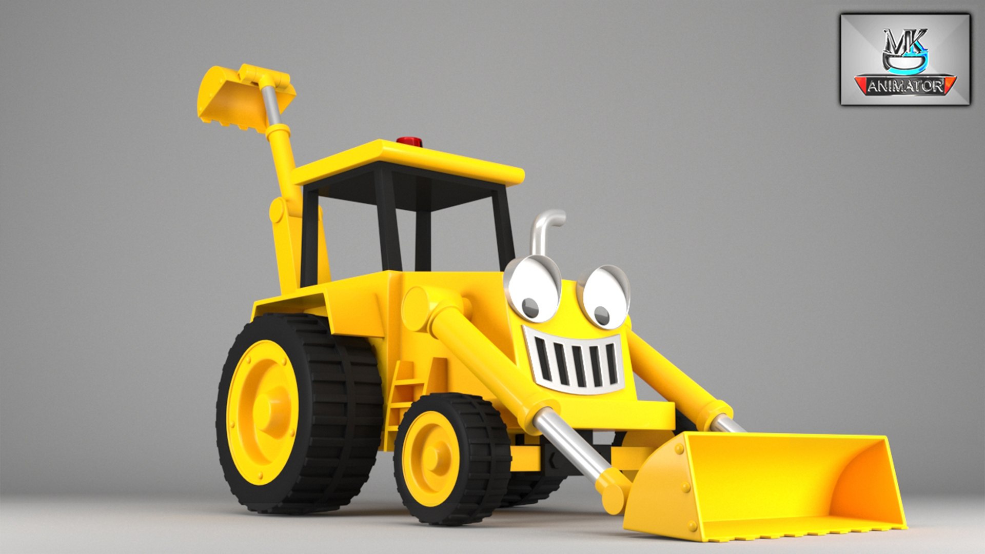 modelo 3d Modelo 3D Jcb Rigged bob el constructor - TurboSquid 2224000
