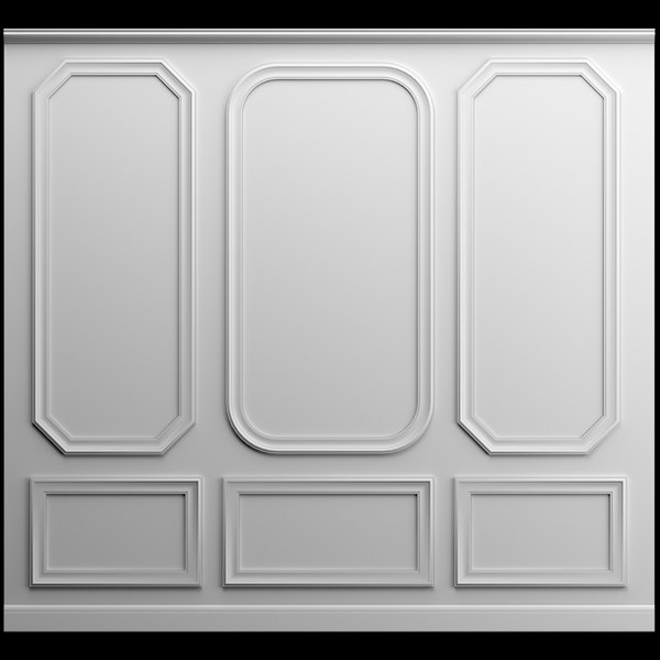 3D molding wall model - TurboSquid 1660834