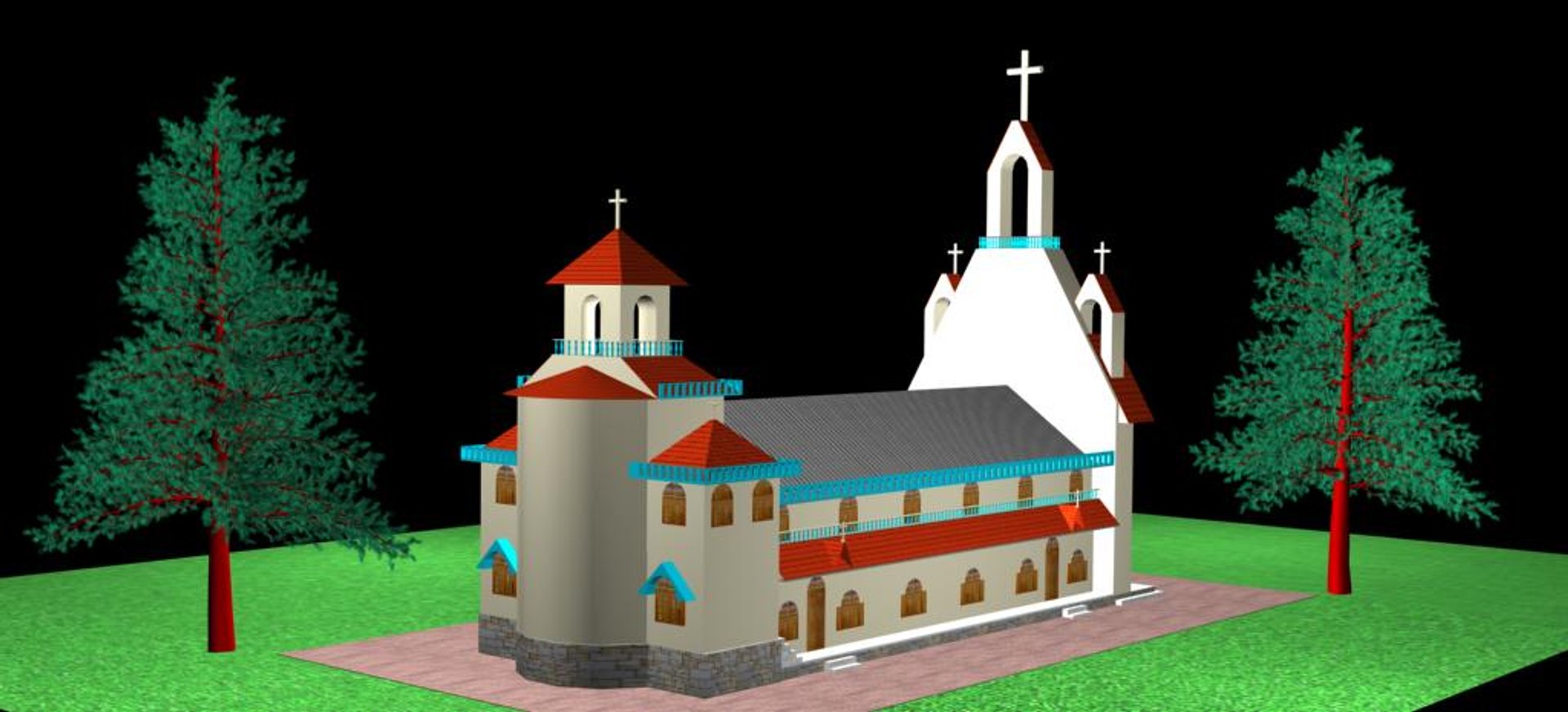 Free Max Model Church Hall
