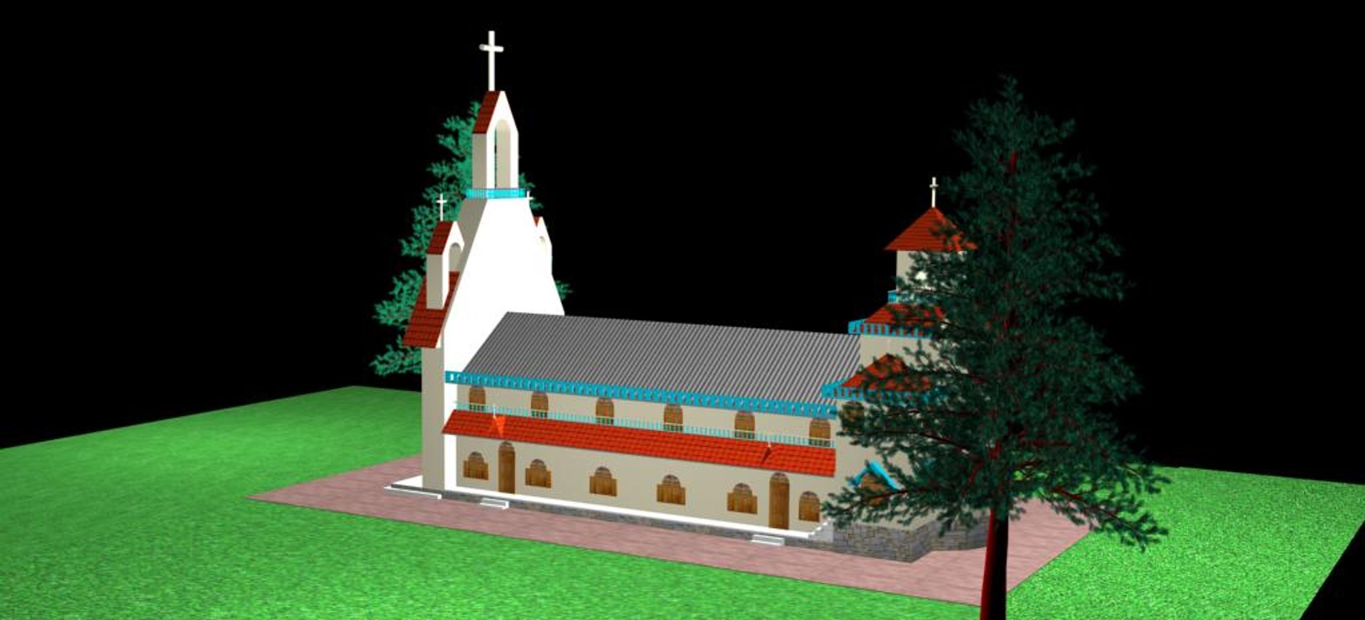 Free Max Model Church Hall