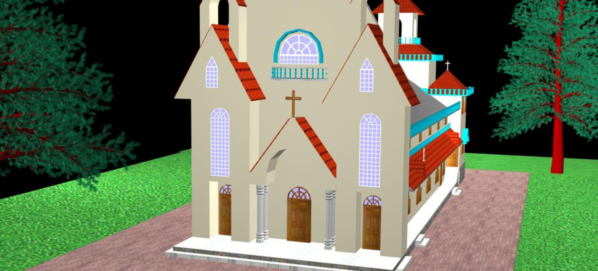 Free Max Model Church Hall