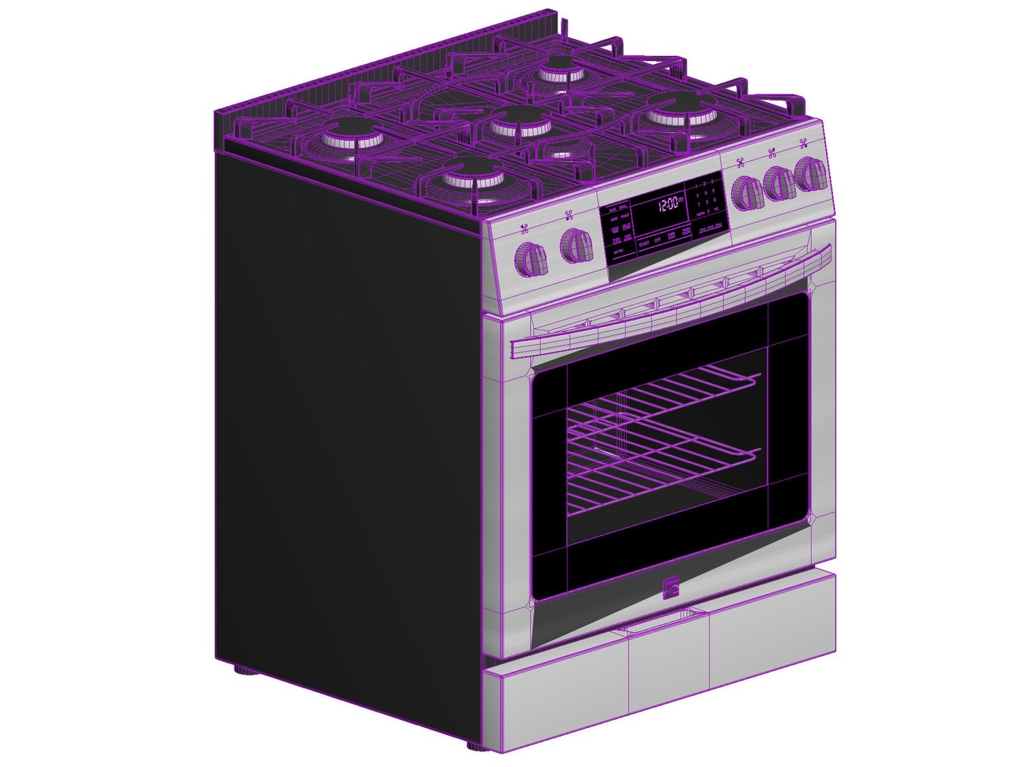Kenmore 30 Gas Range 3D - TurboSquid 2327074